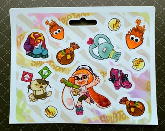 Splatoon Sticker Sheet - Etsy