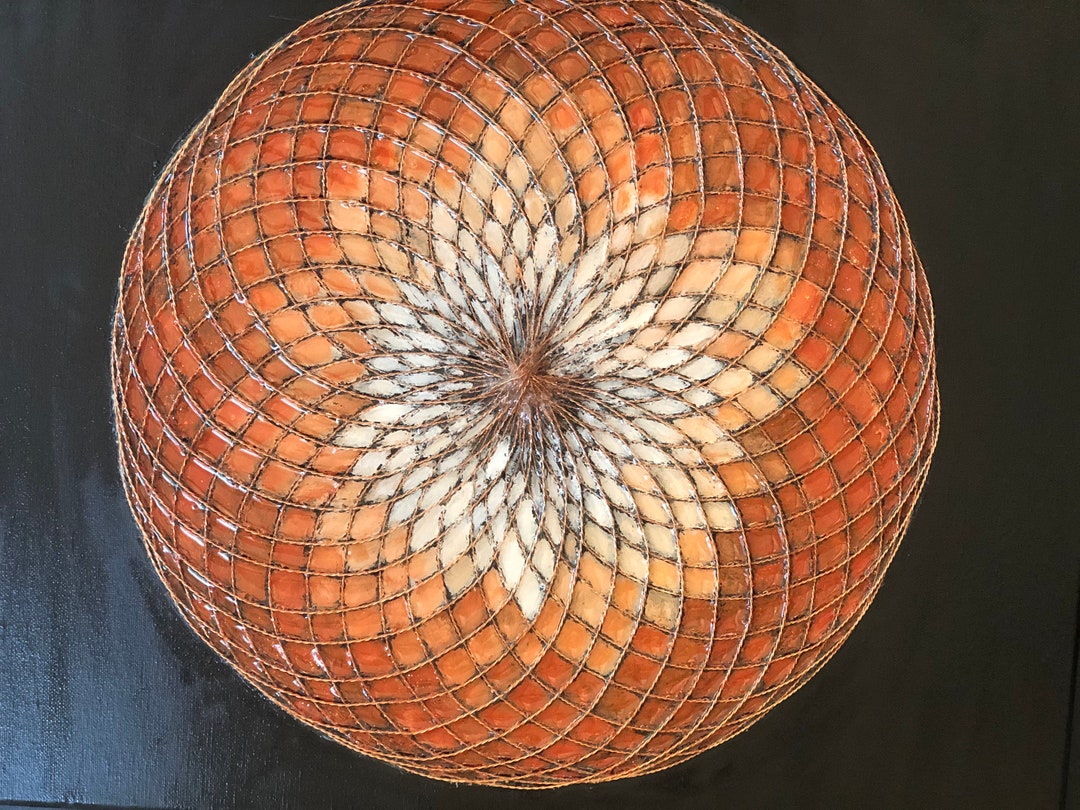 Copper on Canvas Sacred Geometry Torus - Etsy