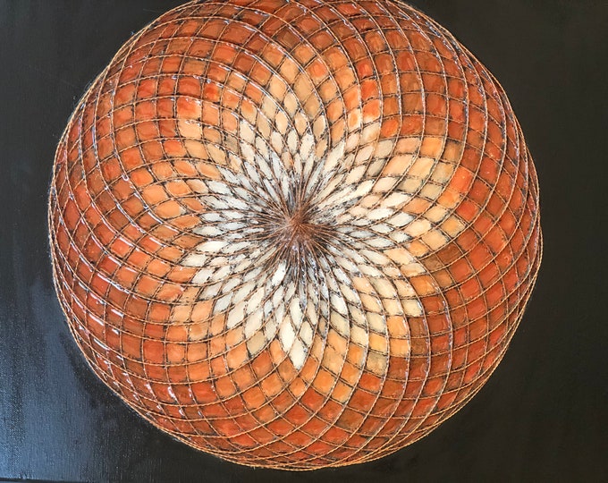 Copper on Canvas Sacred Geometry Torus - Etsy