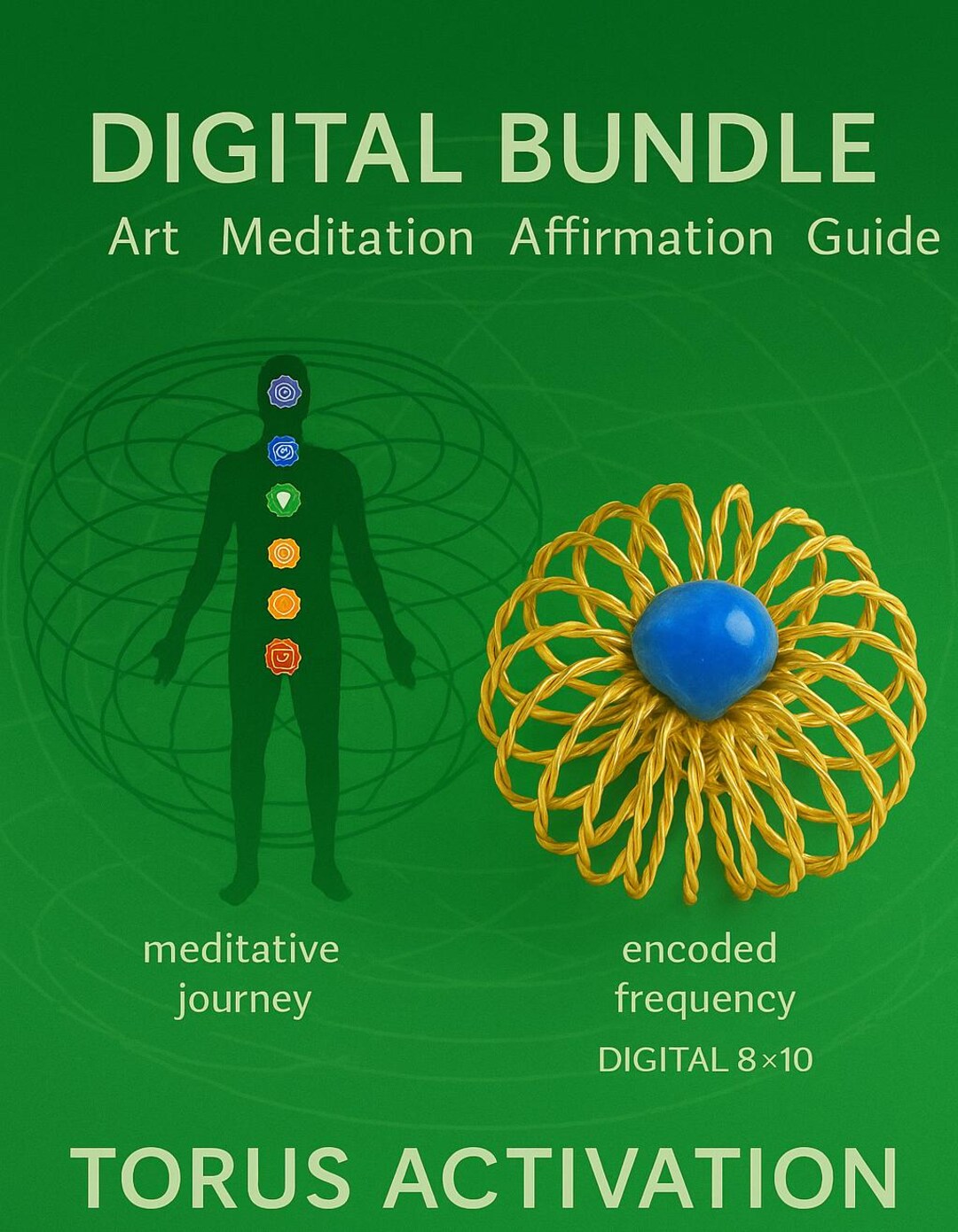 Torus Field Frequency Art Bundle | Digital Download for Coherence, Flow ...