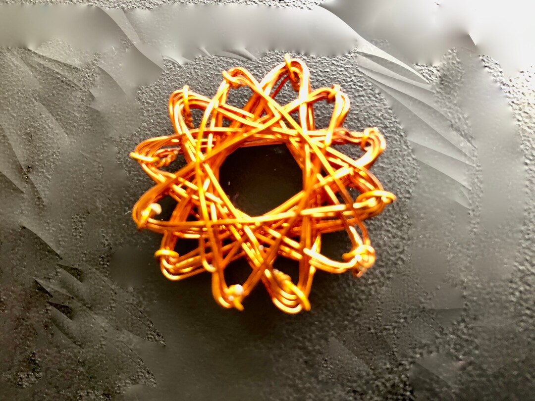 Handmade Copper Star Coil Pendant: Energy Amplification Necklace - Etsy