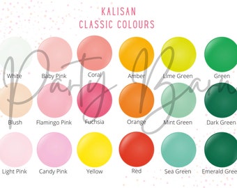 Balloon Color Chart - Etsy Canada