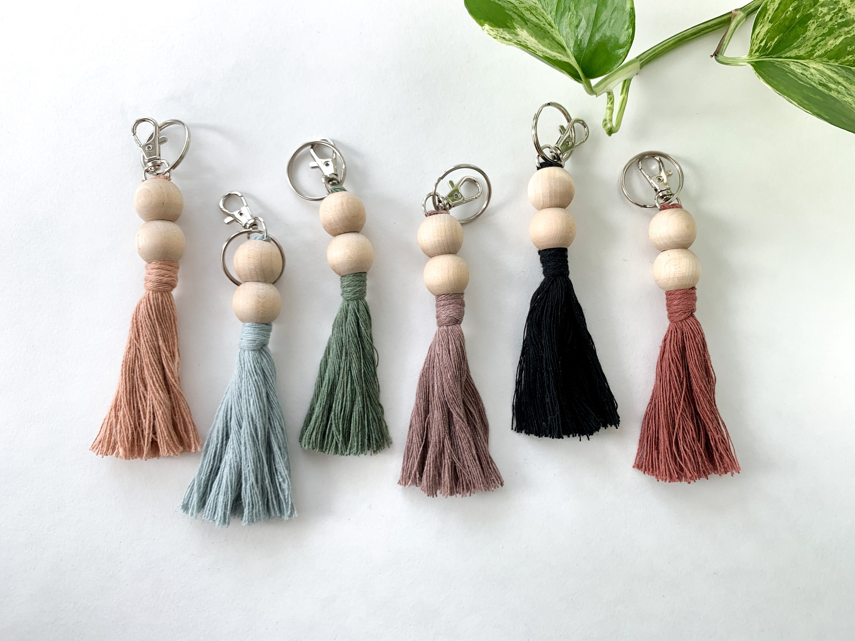 Boho Macrame Tassel Keychain the Perfect Accessory for Your - Etsy