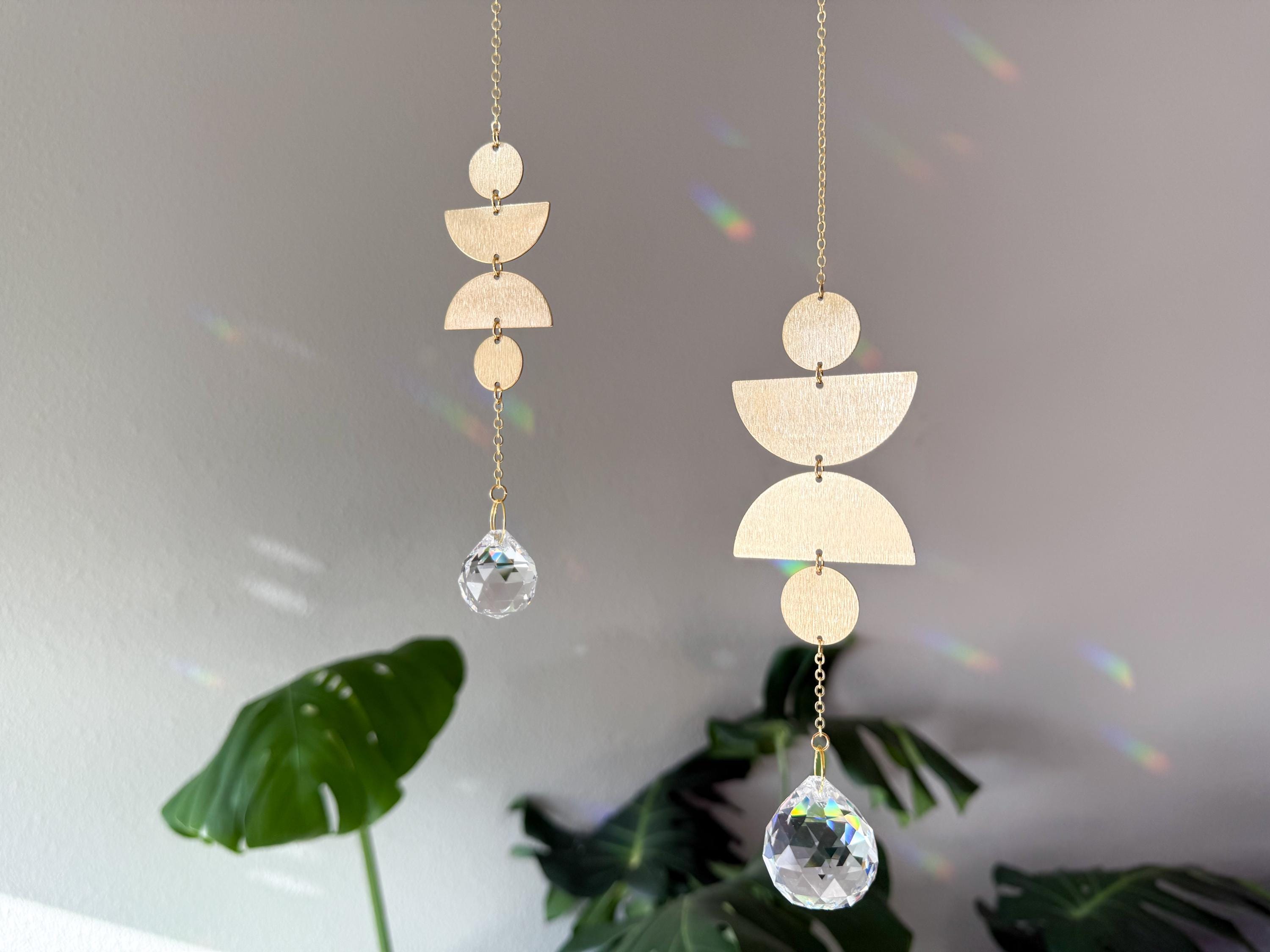 Midcentury Modern Suncatcher #1 - Rainbow Maker, Crystal Prism Sun ...