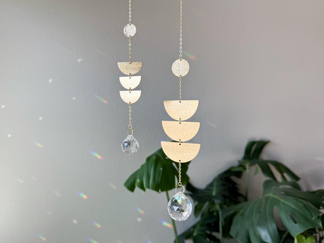 Midcentury Modern Suncatcher #2 - Rainbow Maker, Crystal Prism Sun ...