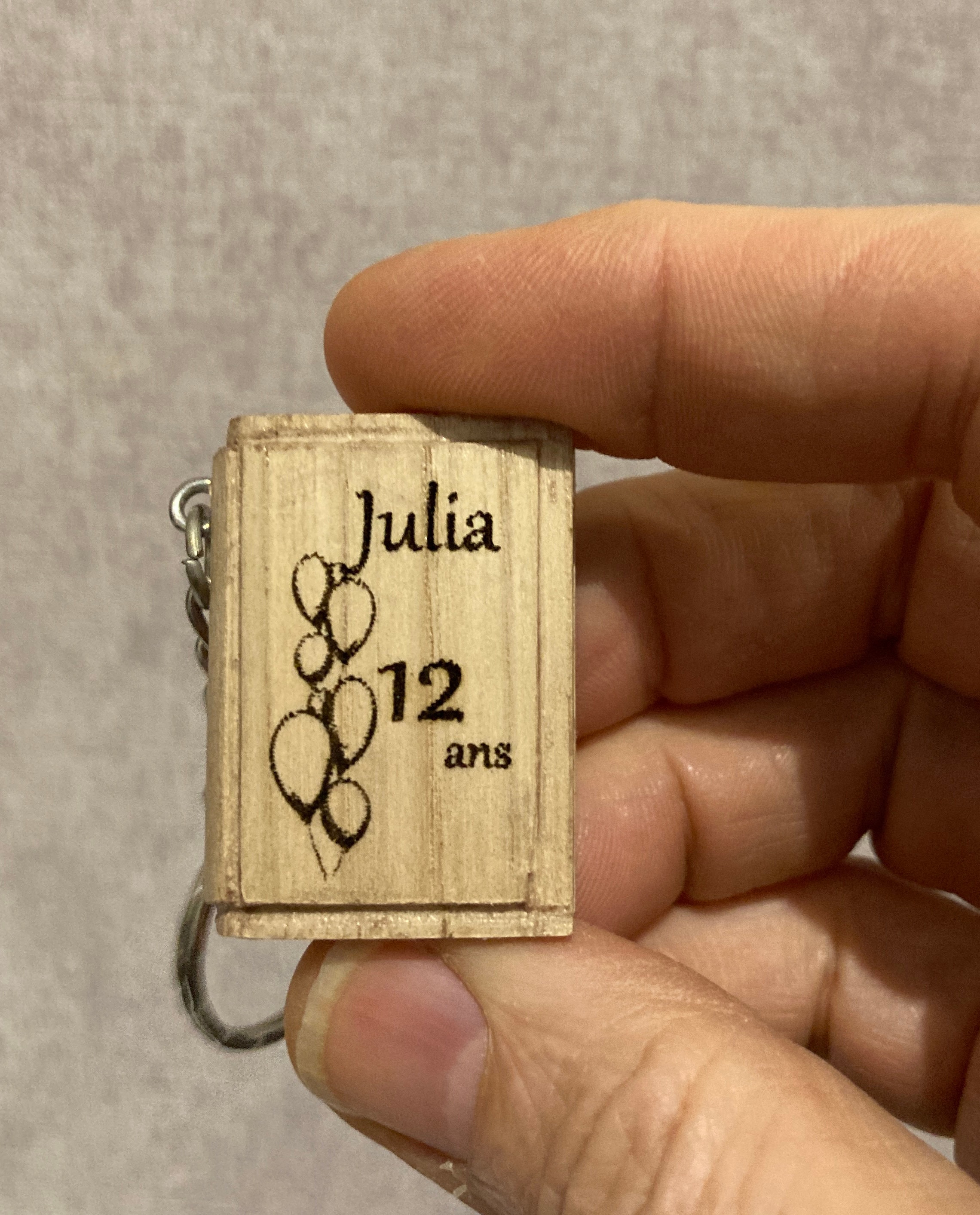 Personalized Wooden Book Keyring HANDMADE Engraved Cover - Etsy