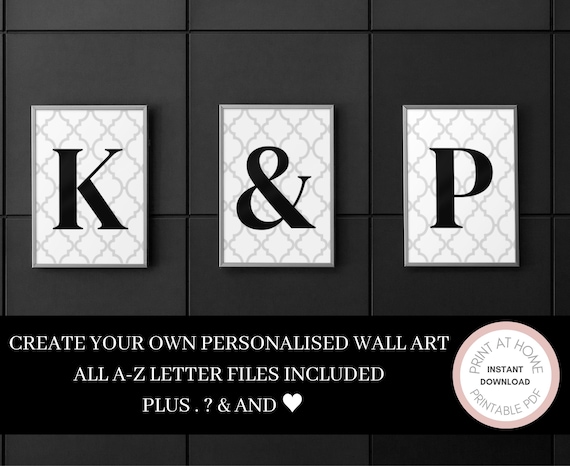 Alphabet K And P In Heart