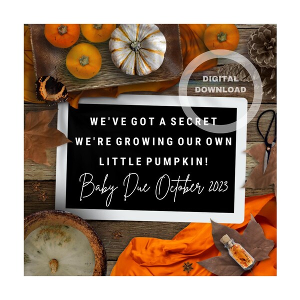 October Baby Announcement - Etsy