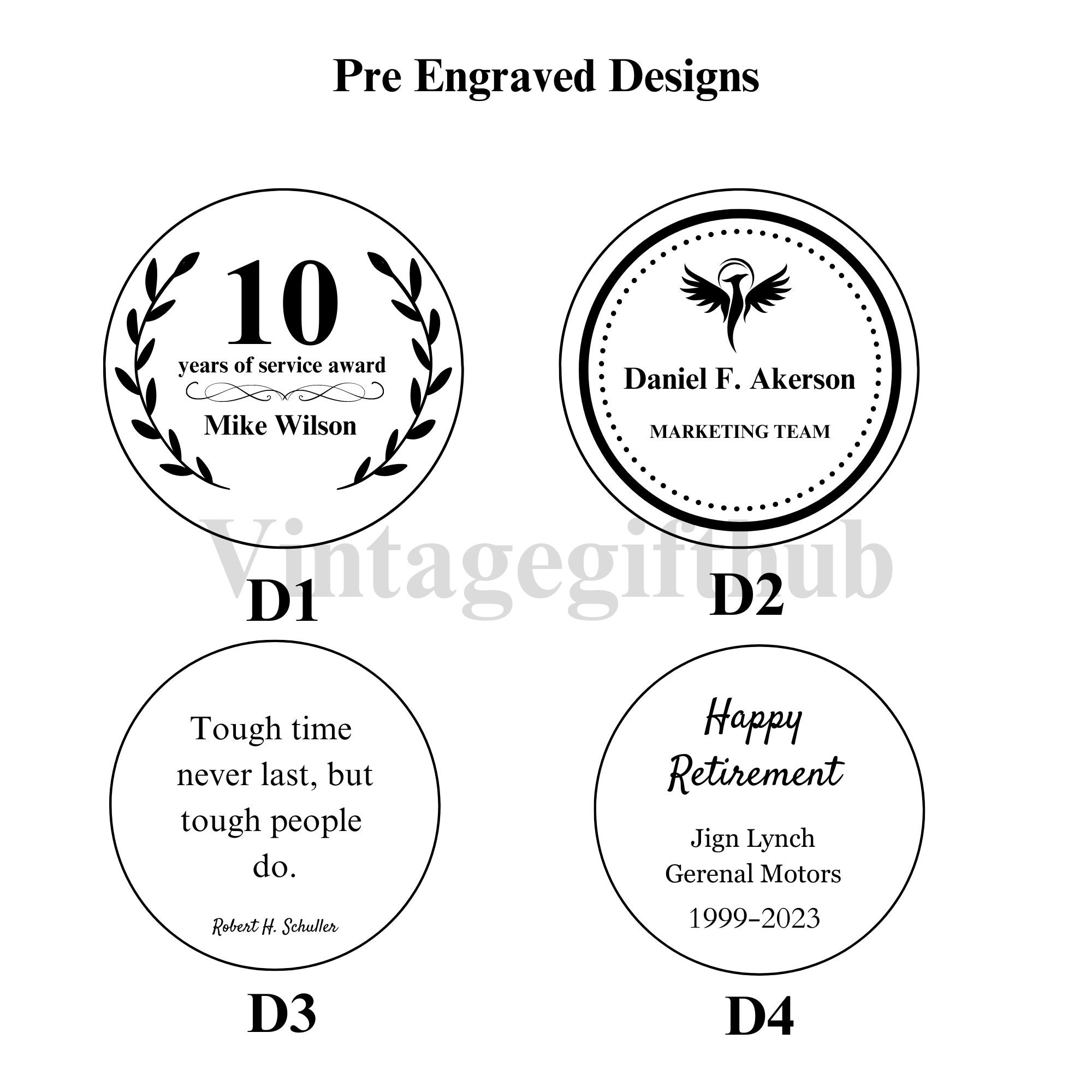 Retirement Gifts for Men and Women, Personalized Engraved Desk Clock ...