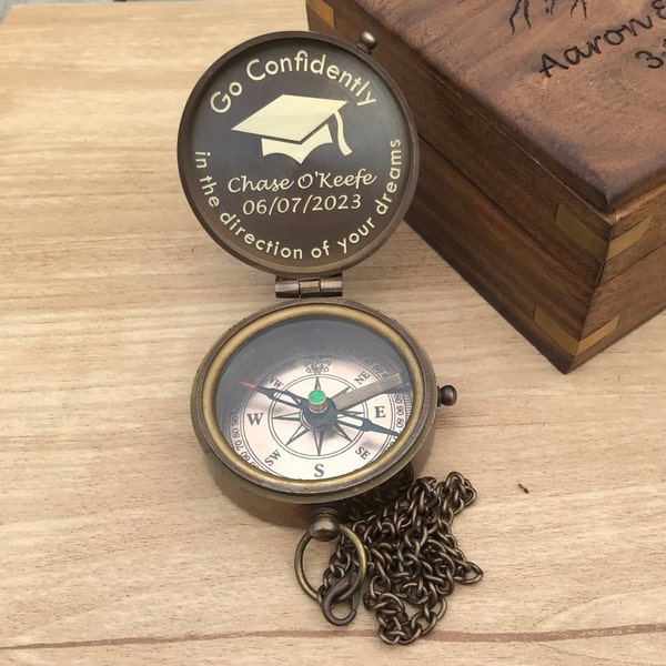 College Personalized Compass - Etsy
