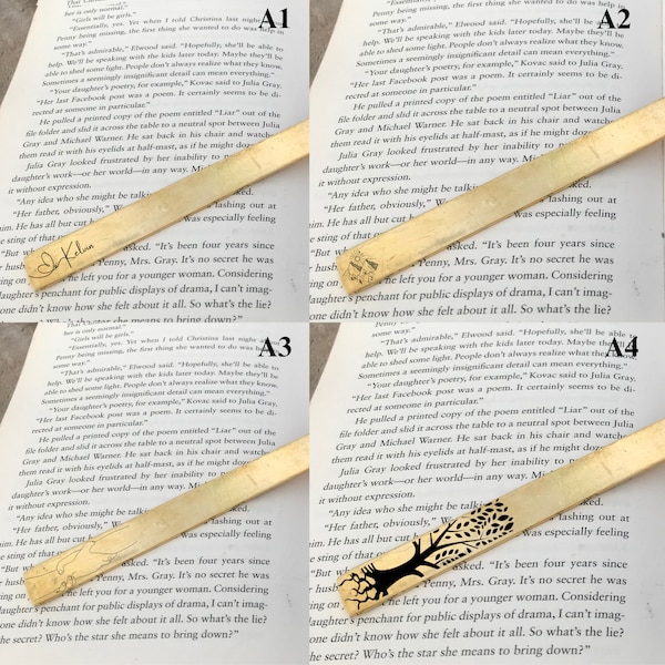 Brass Bookmark - Etsy