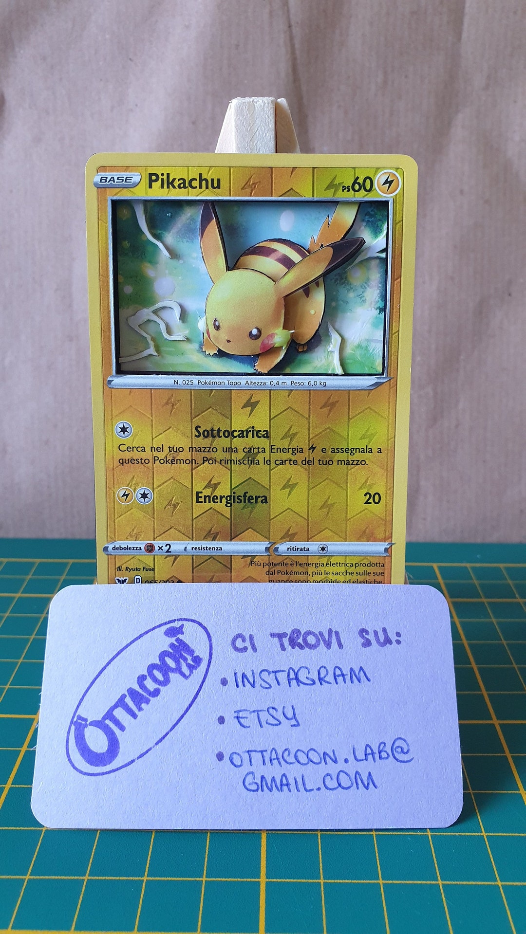 Pikachu Pokémon 3D Card Art Shadowbox - Etsy