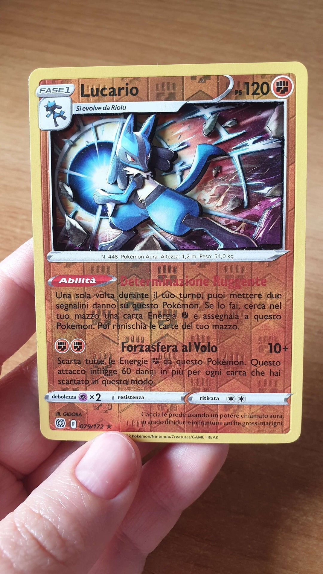 Lucario Pokémon 3D Card Art Shadowbox - Etsy