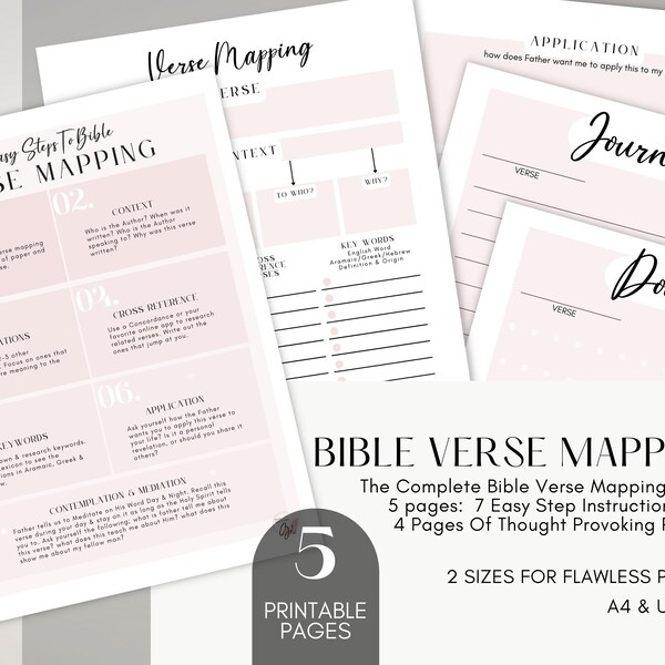 Bible Study Template - Etsy