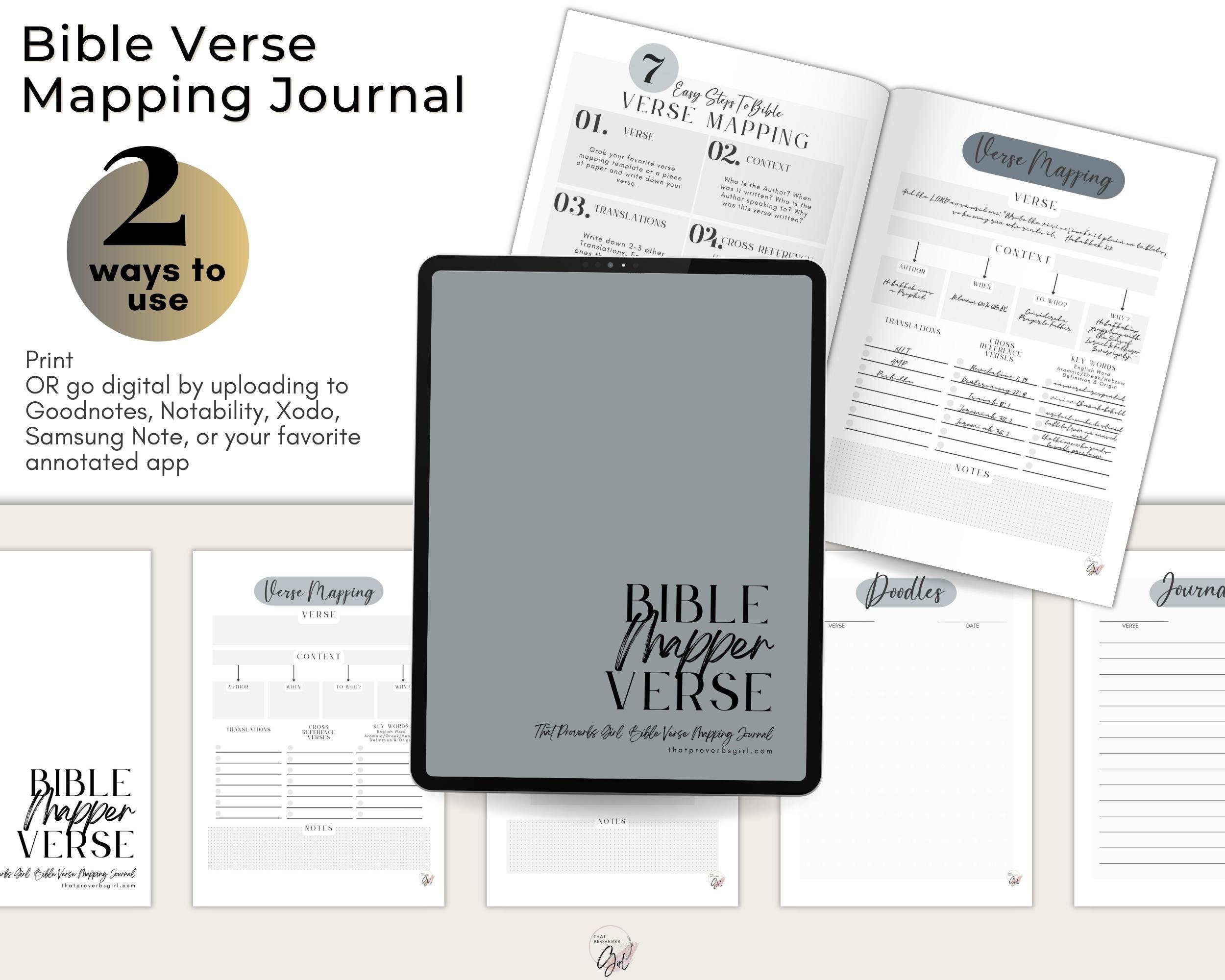 Men's Bible Verse Mapping | Scripture Study | Prayer Journal for Men ...
