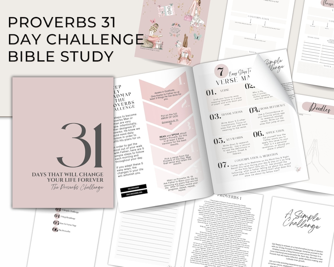 Proverbs Bible Study | Chapter Summary | Bible Study Journal ...