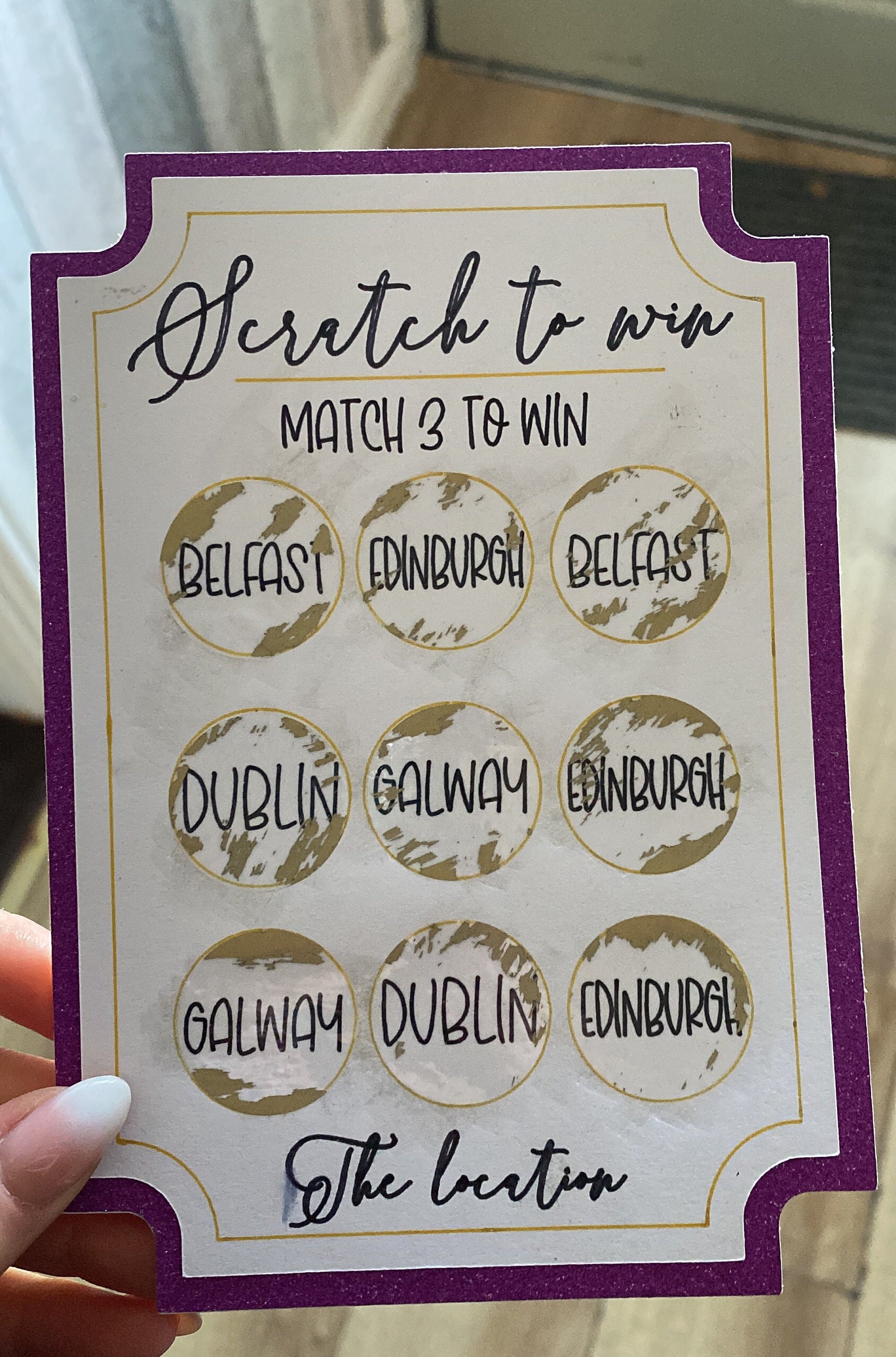 Personalised Scratch Card - Etsy Ireland