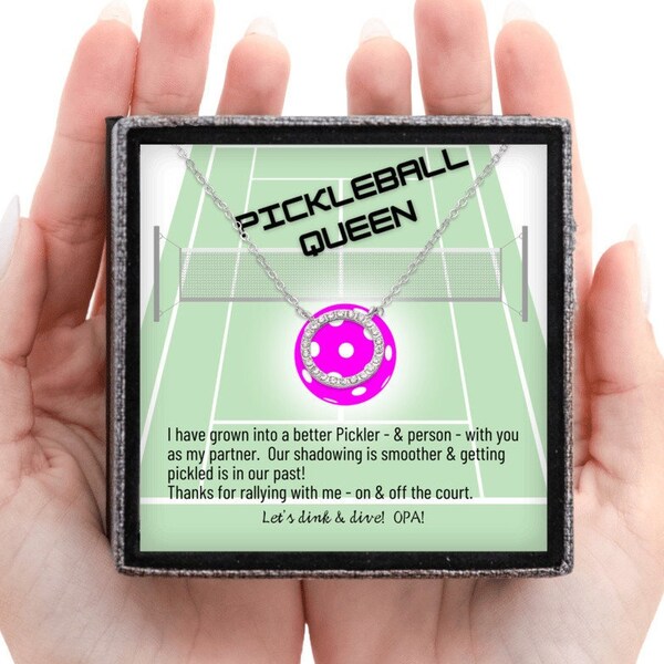 Pickleball Necklace - Etsy