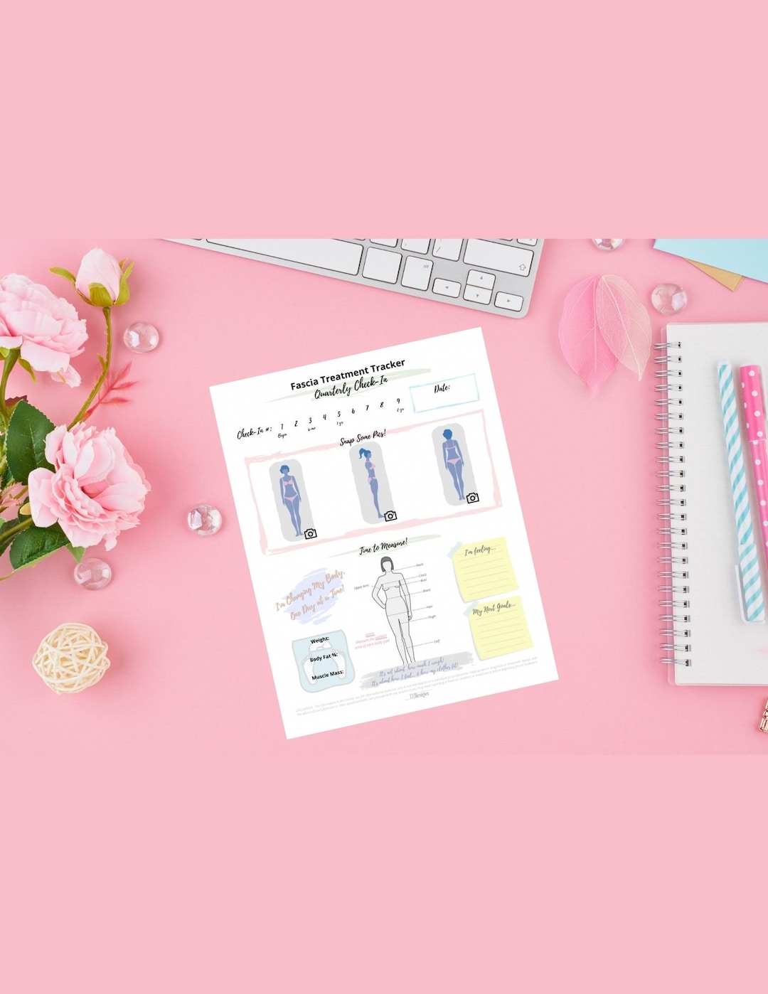 Body Composition Measurement Tracker for Women Journal Weight, Fat ...