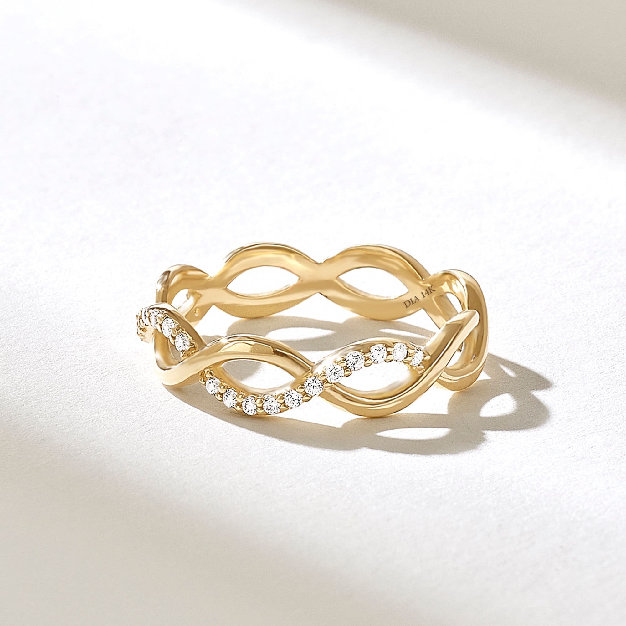Infinity Ring Gold Tiffany