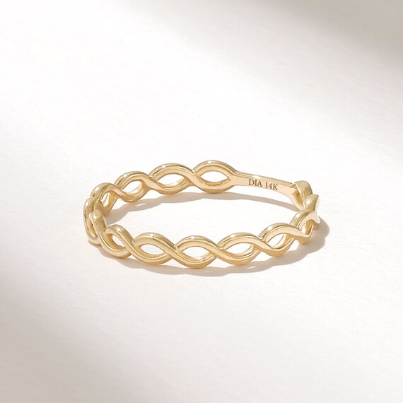 Iconic Twisted Ring /gold Twist Ring for Women/ Womens Solid - Etsy