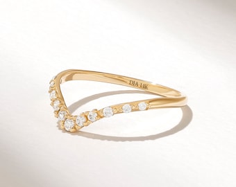 Deep Curve Stacking Ring - Etsy