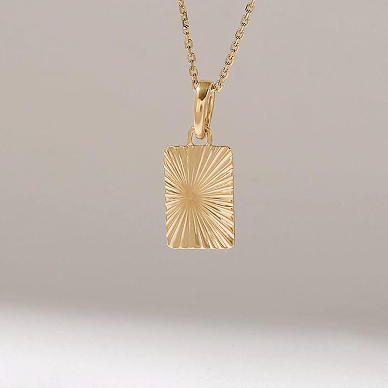 Gold Pendant - Etsy