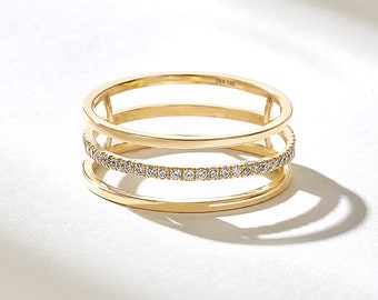 Real Gold Fidget Ring - Etsy