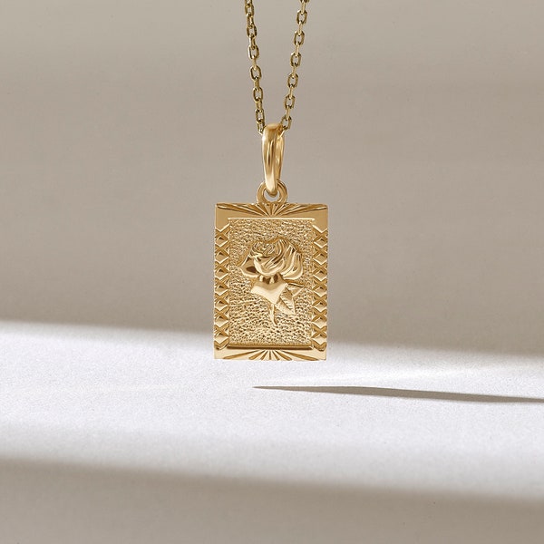 Embossed Necklace - Etsy