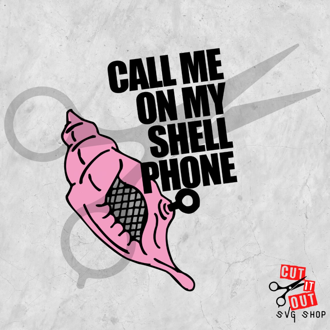 Call Me on My Shell Phone PNG Multiple Sizes DIGITAL - Etsy
