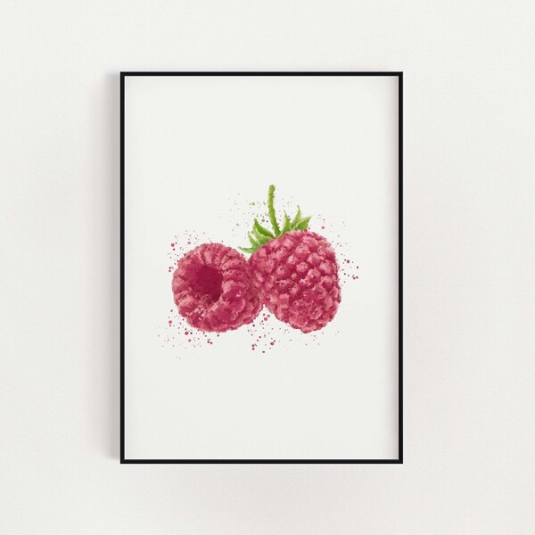 Raspberry Print - Etsy