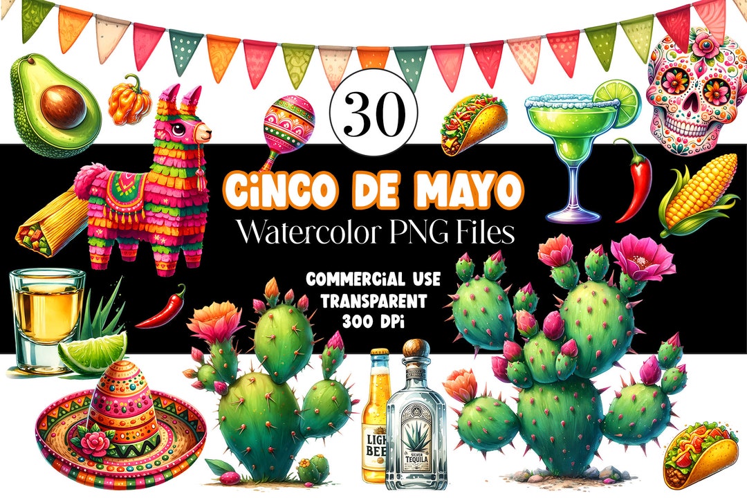 Cinco De Mayo PNG Fiesta PNG Taco Clipart Mexican Clipart Tequila Food ...