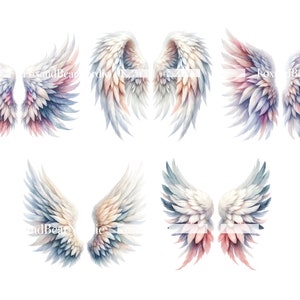 Watercolor Angel Wings PNG in Loving Memory Rest in Peace PNG Heaven ...