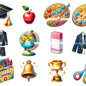 Back to School Clipart Crayon Clipart First Grade PNG First Day of ...