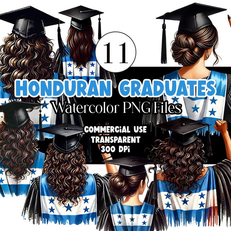 Graduation Girls With Cap Png - Etsy