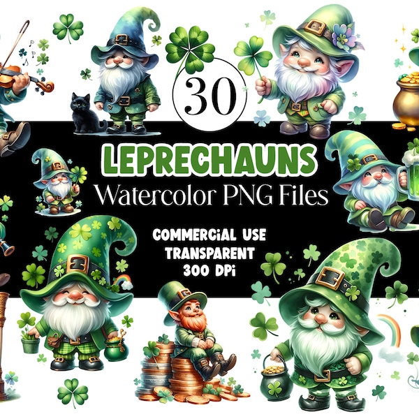 Leprechaun Clipart - Etsy