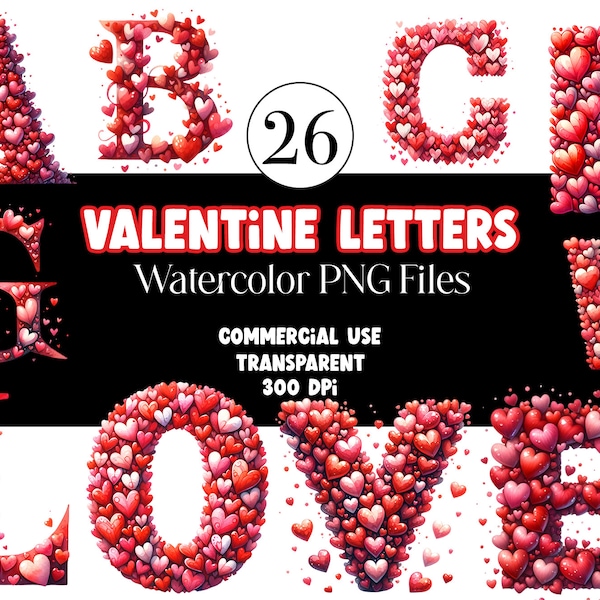 Clip Art Letters - Etsy