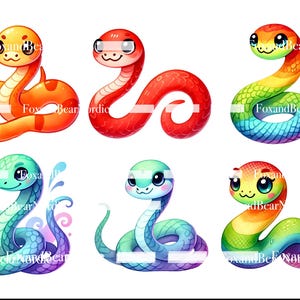 Cute Snake Clipart Animal Clipart PNG Chinese New Year Kids Clipart ...