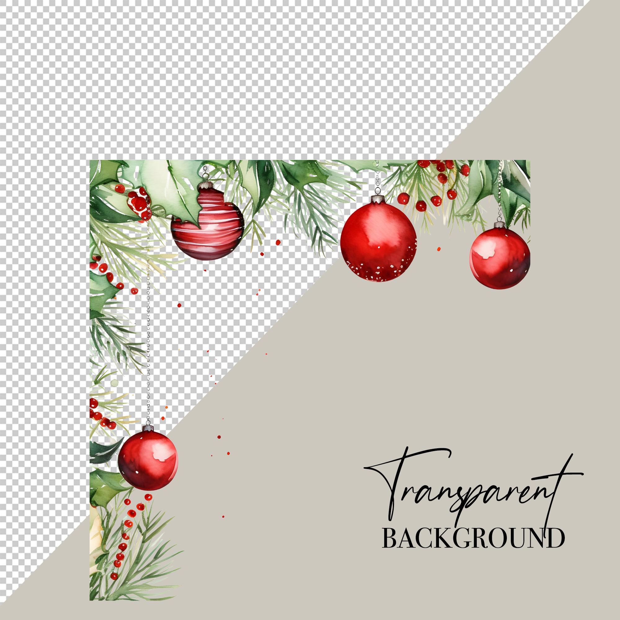 Christmas Border Frame Wreath Christmas Clipart Christmas Ornament Png ...