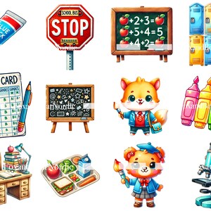 Back to School Clipart Crayon Clipart First Grade PNG First Day of ...