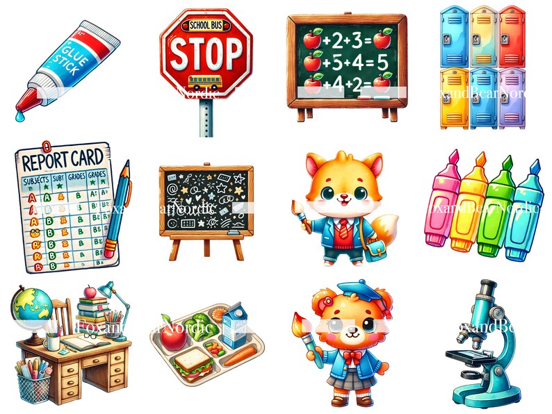 Back to School Clipart Crayon Clipart First Grade PNG First Day of ...