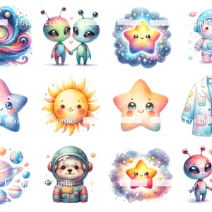 Outer Space PNG Galaxy Clipart Astronaut Clipart Space Birthday PNG ...