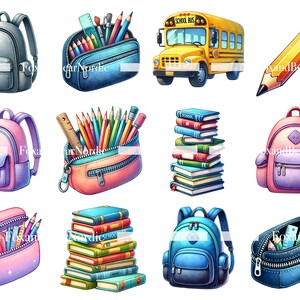 Back to School Clipart Crayon Clipart First Grade PNG First Day of ...