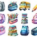 Back to School Clipart Crayon Clipart First Grade PNG First Day of ...
