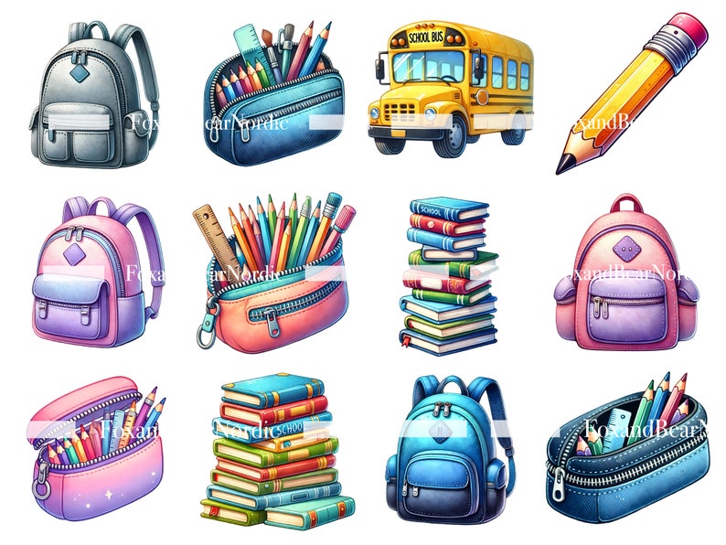 Back to School Clipart Crayon Clipart First Grade PNG First Day of ...