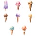 Watercolor Ice Cream Clipart Summer Clipart Truck Ice Cream Scoop Ice ...