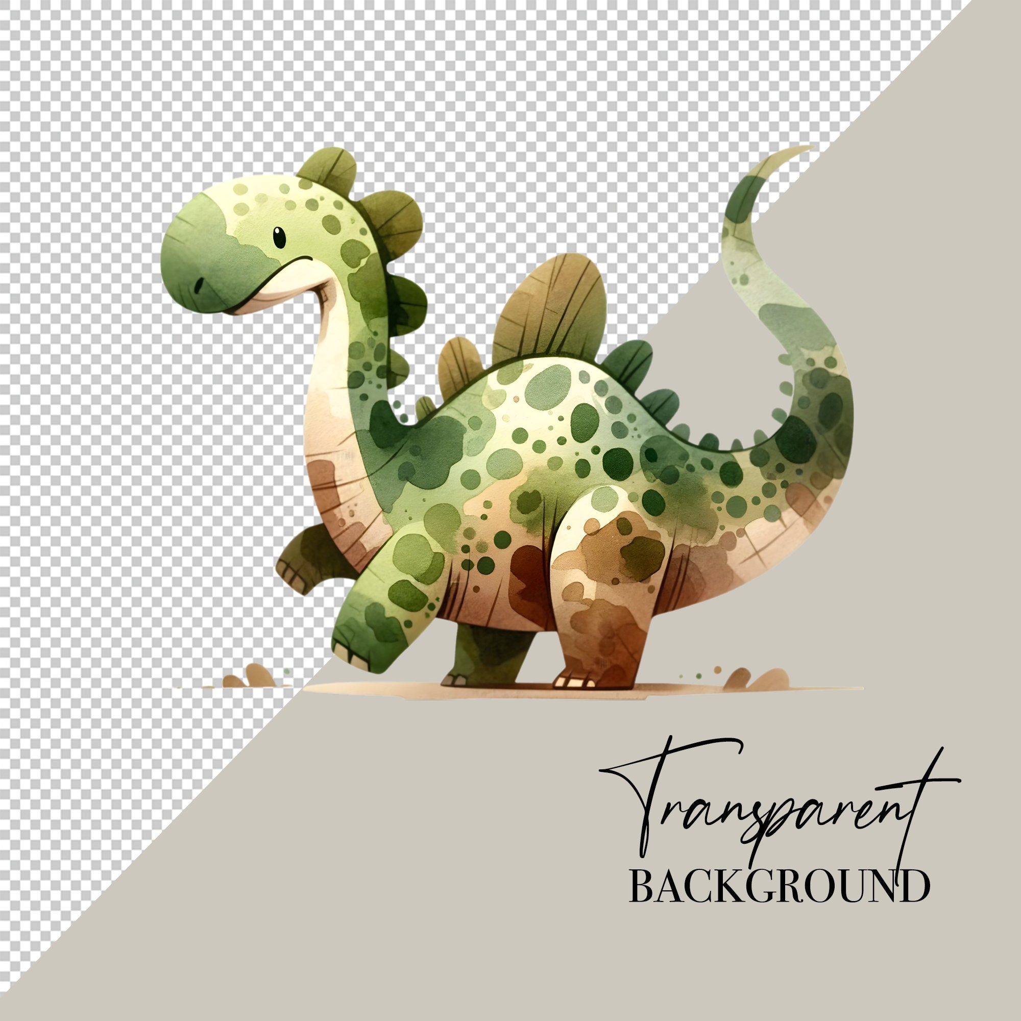 Watercolor Dinosaurs Clipart for Kids Cute Dinosaur Birthday PNG ...