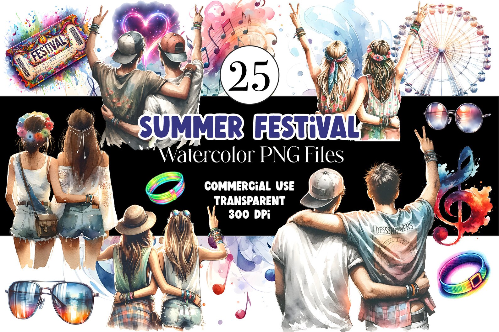 Summer Festival Clipart Best Friends Clipart Music Notes Clipart ...