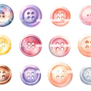 Watercolor Crochet Clipart Button Clipart Sewing Clipart Crochet PNG ...