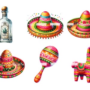 Cinco De Mayo PNG Fiesta PNG Taco Clipart Mexican Clipart Tequila Food ...